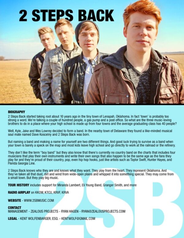 Song Premiere: “Boombox” by 2 Steps Back | Hometown Country Music