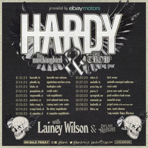 Hardy Announces The Mockingbird & The Crow Fall Tour | Hometown Country ...
