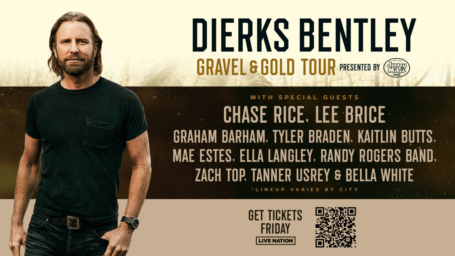 Dierks Bentley Announces 2024 Gravel & Gold Tour | Hometown Country Music