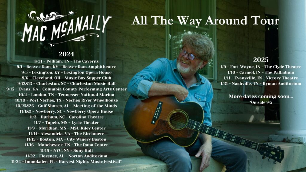 Mac McAnally Announces “All The Way Around Tour” | Hometown Country Music
