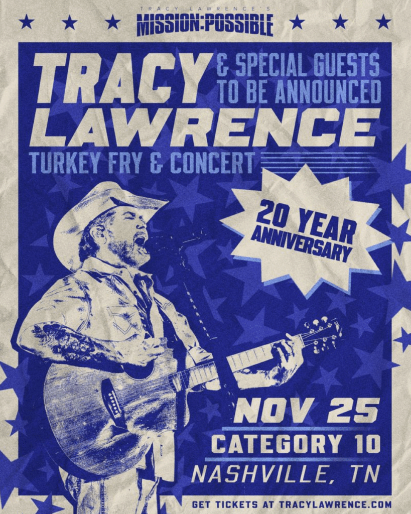 Tracy Lawrence Sets Date for 20th Anniversary Mission Possible Turkey ...