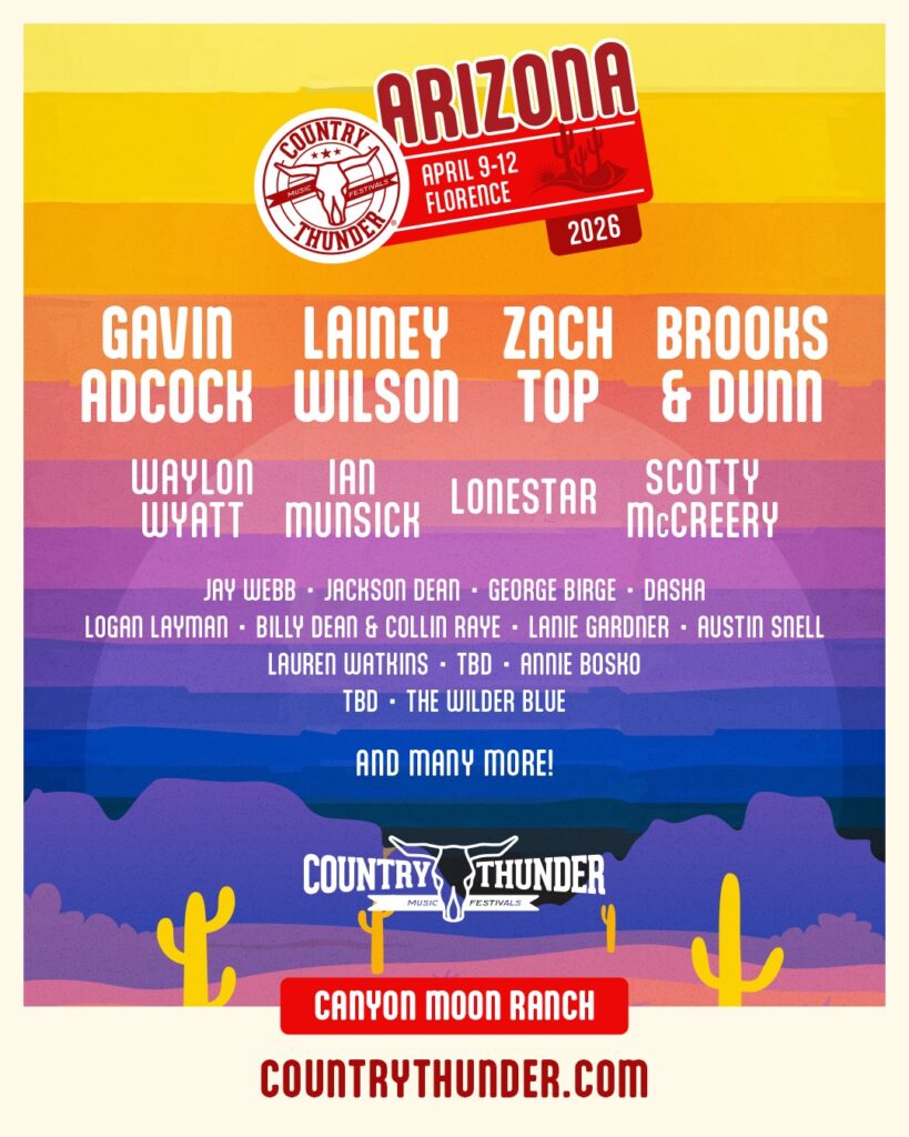 Lineup Announced for 2026 Country Thunder Arizona | Hometown Country Music